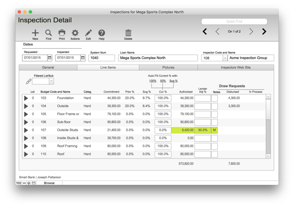 Features - Fund Control